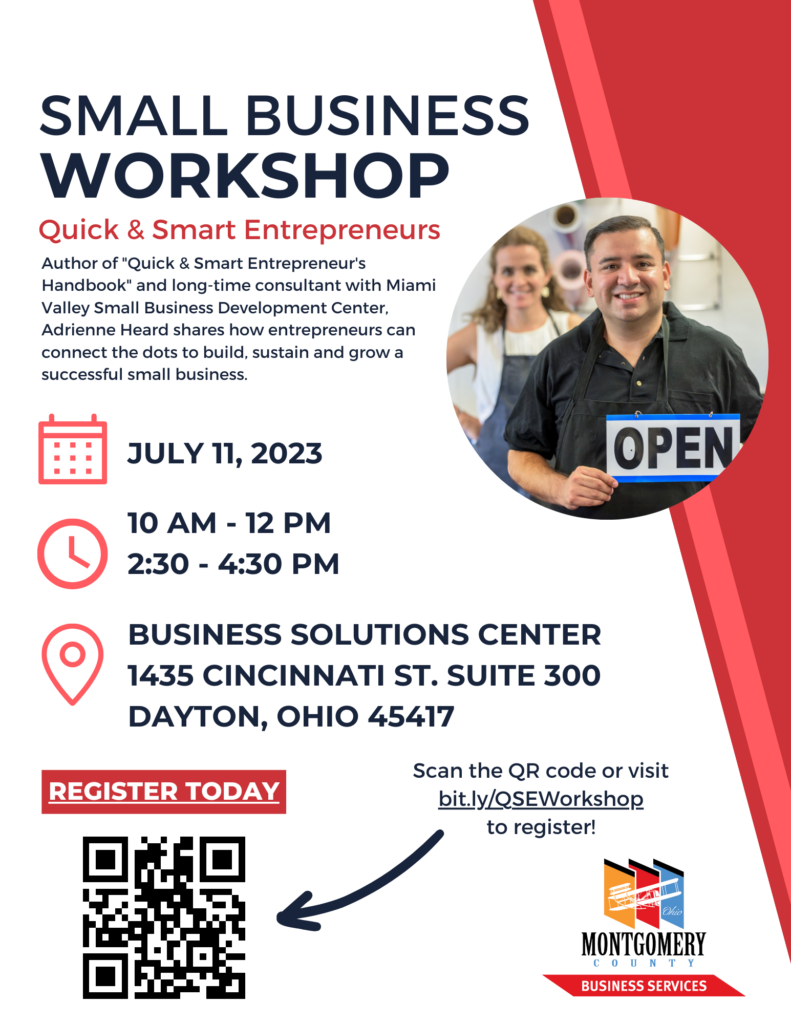 Quick & Smart Entrepreneurs Workshop - Montgomery County Business Solutions Center